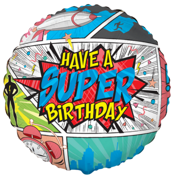18" Happy Birthday Comic | The Balloon Bag